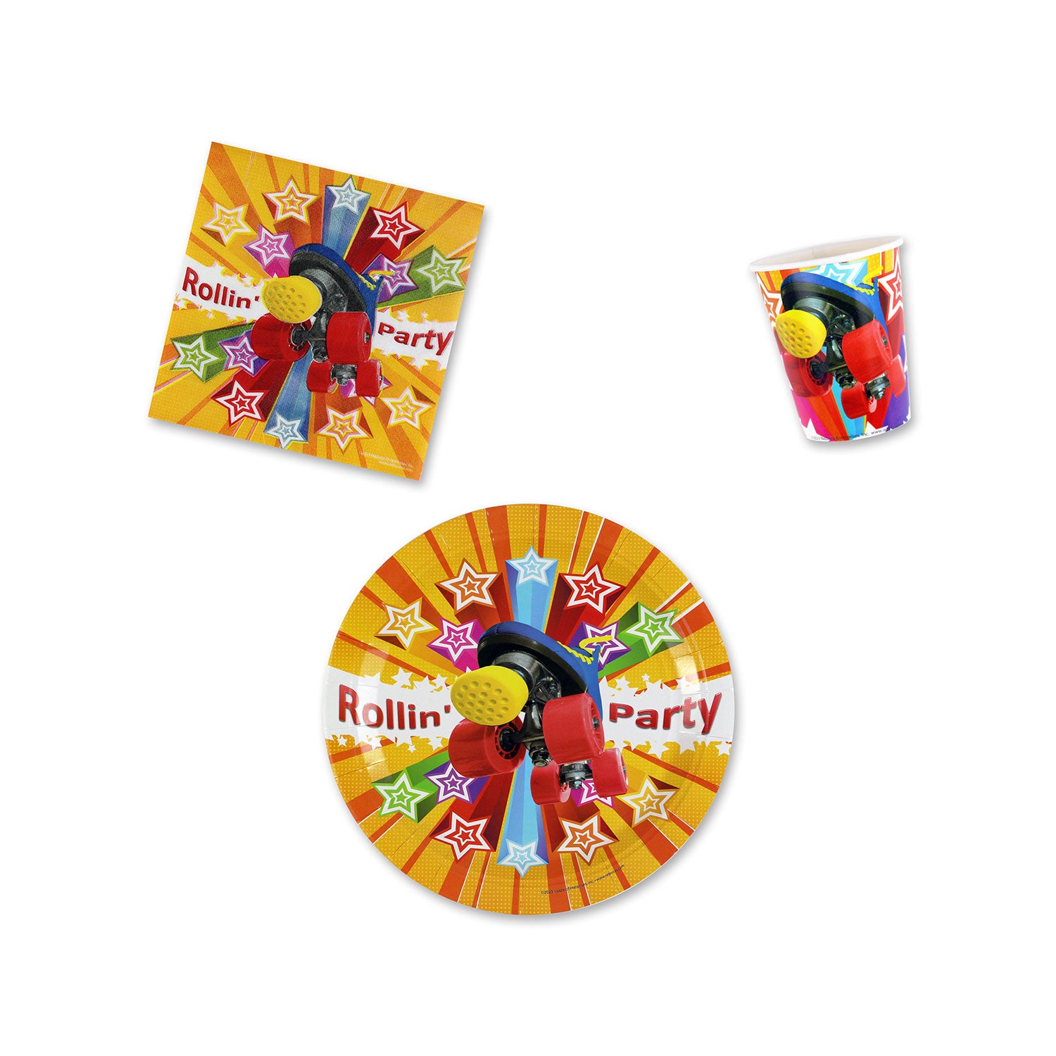Rollin' Party Place Setting Kit - 9 Inch Plates – Rebecca's Toys & Prizes