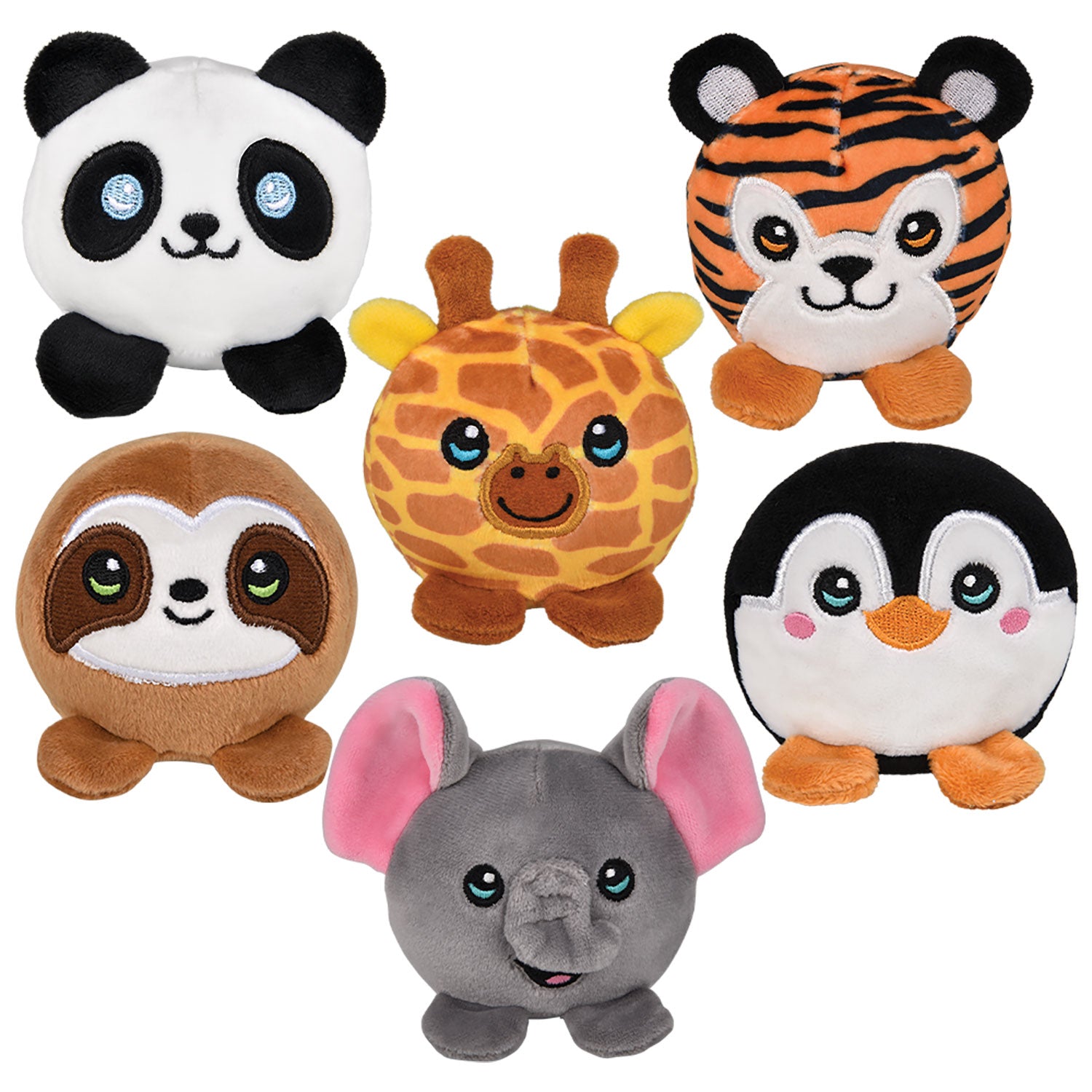 Plush Zoo Animal Tumble Tykes - 3 Inch - Assorted Designs – Rebecca's ...